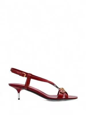 Versace Marisa Leather Sandals 50 Mm - Red