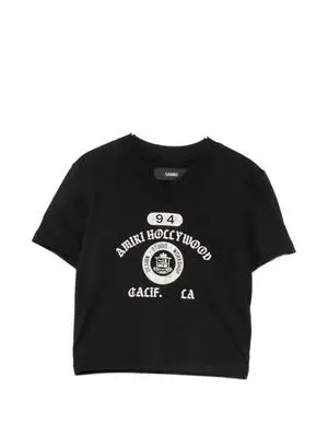 Amiri Logo-print V-neck T-shirt - Black