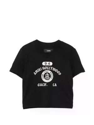Amiri Logo-print V-neck T-shirt - Black