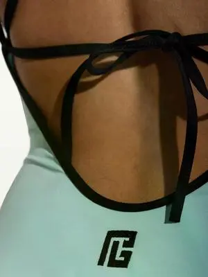 Balmain Logo-embroidered Swimsuit