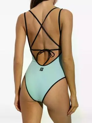 Balmain Logo-embroidered Swimsuit