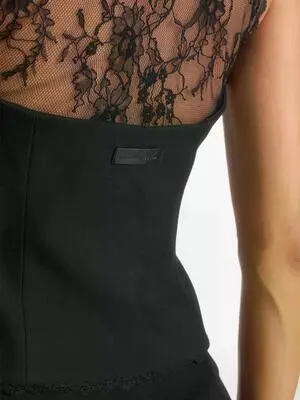 Manière De Voir Veronica Lace Tailored Corset Waistcoat