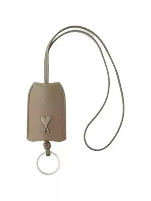 AMI Paris Leather Cloche Keyring