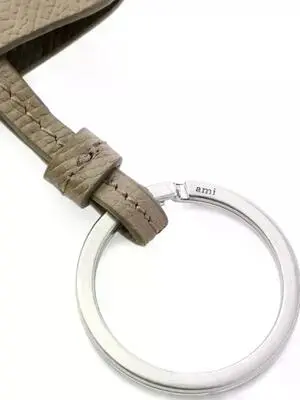 AMI Paris Leather Cloche Keyring