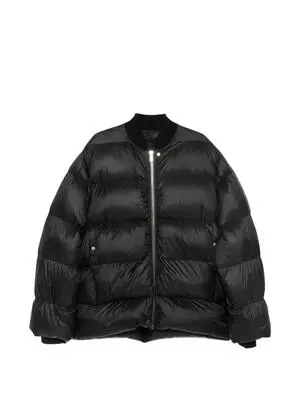 Rick Owens Classic Flight Zip-up Padded Jacket - Black