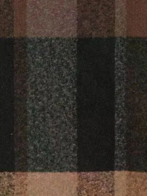 Barbour Check Fringed Scarf Set