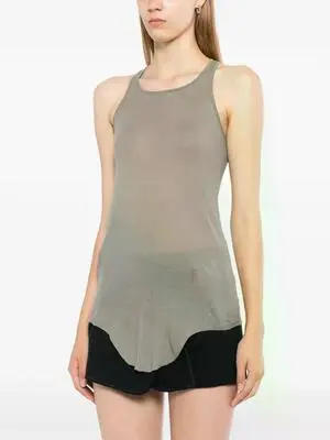 Rick Owens Ribbed Asymmetric Tank Top