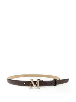 Max Mara Monogram Leather Belt - Brown