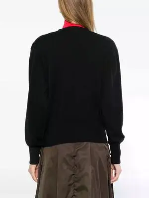 Kenzo Floral-intarsia V-neck Cardigan
