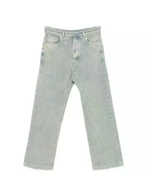 Rick Owens Honeycomb-textured Jeans - Blue