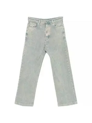 Rick Owens Honeycomb-textured Jeans - Blue