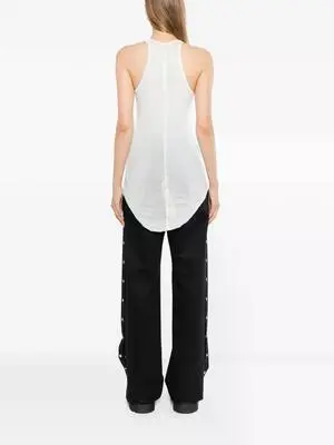 Rick Owens Ribbed Curved-hem Tank Top