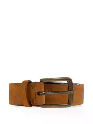 Dsquared2 Leather Belt With Monogram - Neutrals