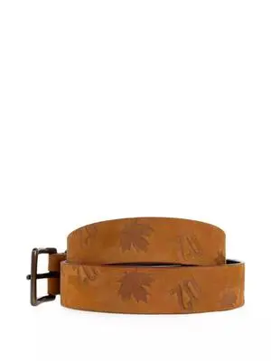 Dsquared2 Leather Belt With Monogram