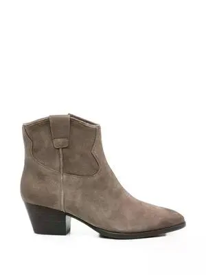 Ash Fame Suede Ankle Boots - Grey