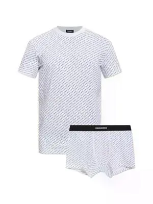 Dsquared2 Logo-print T-shirt And Boxers Set