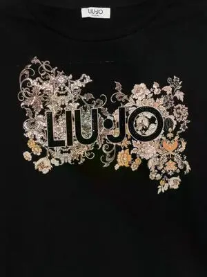Liu Jo Logo-print Rhinestone-embellished T-shirt