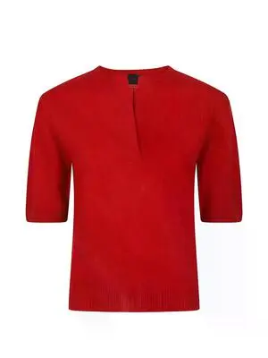 Pinko V-neck Sweater In Wool And Cashmere
