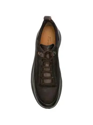 Santoni Panelled Chunky-sole Sneakers