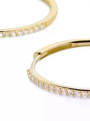 Monica Vinader Pavé Diamond Medium Hoop Earrings