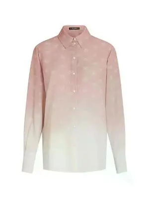 Karl Lagerfeld Printed Fluid Blouse - Pink