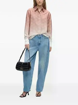 Karl Lagerfeld Printed Fluid Blouse
