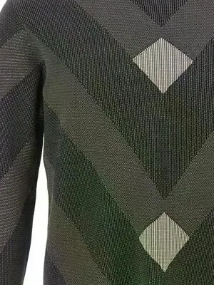 Emporio Armani Argyle-pattern Long-sleeve Sweater
