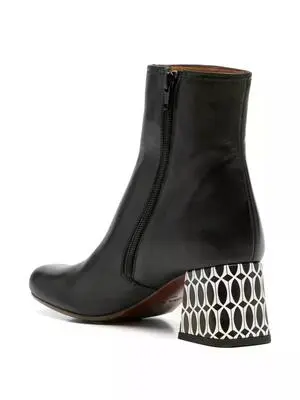 Chie Mihara Muki Geometric-pattern Leather Ankle Boots