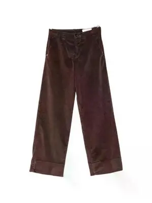 WHITE SAND Corduroy Wide-leg Trousers