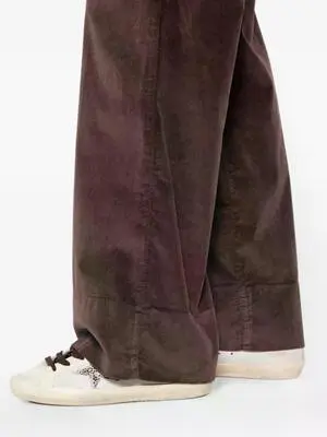 WHITE SAND Corduroy Wide-leg Trousers