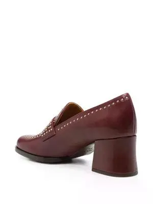 Chie Mihara Taleah Stud-embellished Leather Pumps - Red