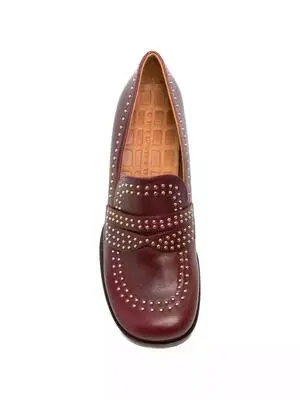 Chie Mihara Taleah Stud-embellished Leather Pumps - Red