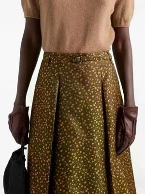 Prada Jacquard Duchesse Skirt