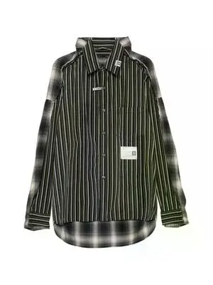 Mihara Yasuhiro Long-sleeve Striped Shirt