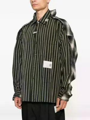 Mihara Yasuhiro Long-sleeve Striped Shirt