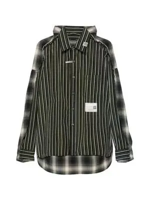 Mihara Yasuhiro Long-sleeve Striped Shirt - Black