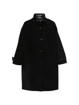 Herno Button-up Funnel-neck Coat