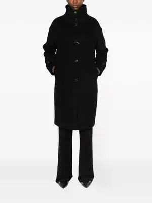 Herno Button-up Funnel-neck Coat