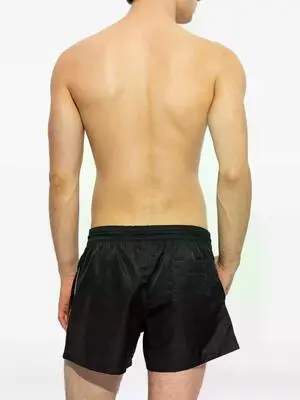 Balmain Logo-patch Side-stripe Swim Shorts