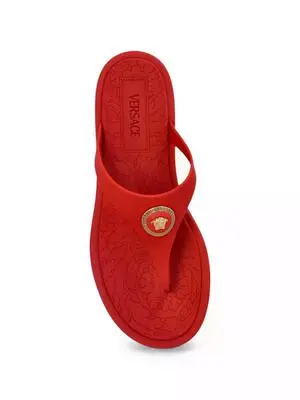 Versace Alia Rubber Flat Sandals
