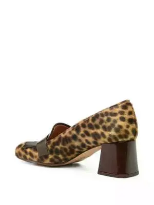 Chie Mihara Leopard-print Fringed Pumps