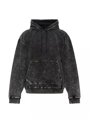 DIESEL® Treated Denim-effect Hoodie