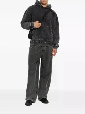 DIESEL® Treated Denim-effect Hoodie