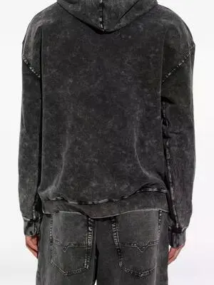 DIESEL® Treated Denim-effect Hoodie