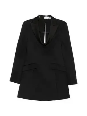 Simkhai Marina Satin-lapel Blazer Mini Dress