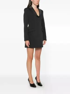 Simkhai Marina Satin-lapel Blazer Mini Dress