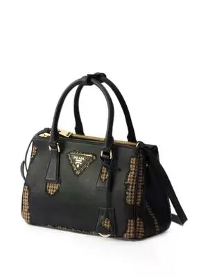 Prada Galleria Large Nappa Leather And Wool Bag