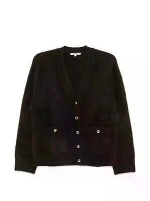 Maje Button-front V-neck Cardigan - Brown