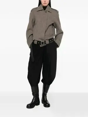 Seafarer Belted Epaulette Jacket - Brown