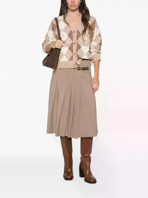 Maje Argyle-pattern Crystal-embellished Cardigan
